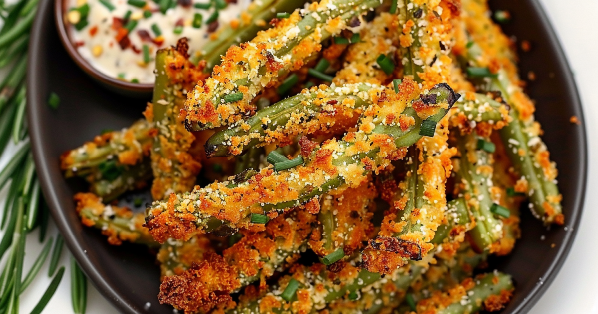 Crispy Baked Green Bean Fries