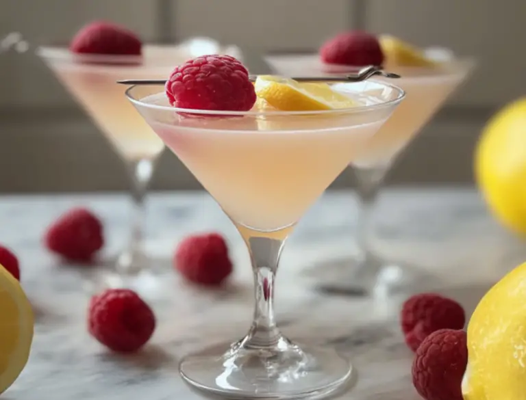 Raspberry Lemon Drop Martini