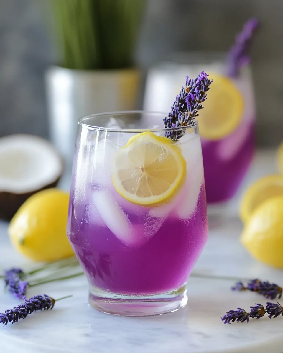 Coconut Lavender Lemonade Mocktail