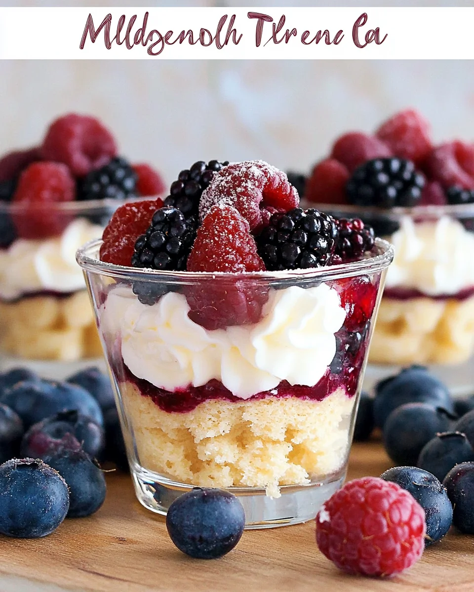 Irresistible Mixed Berry Mini Trifles Recipe