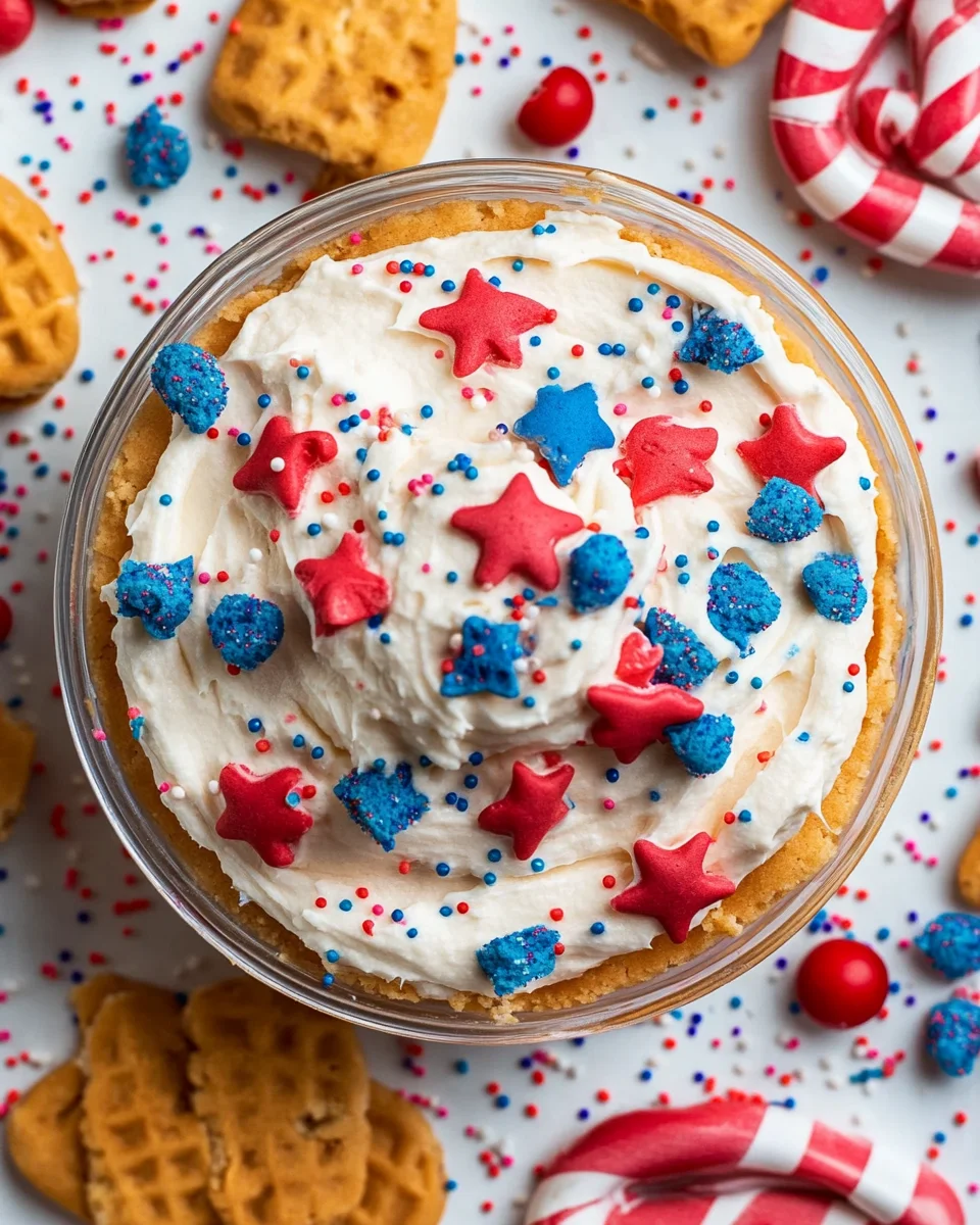 Celebrate with Red, White and Blue Funfetti Dip Today!