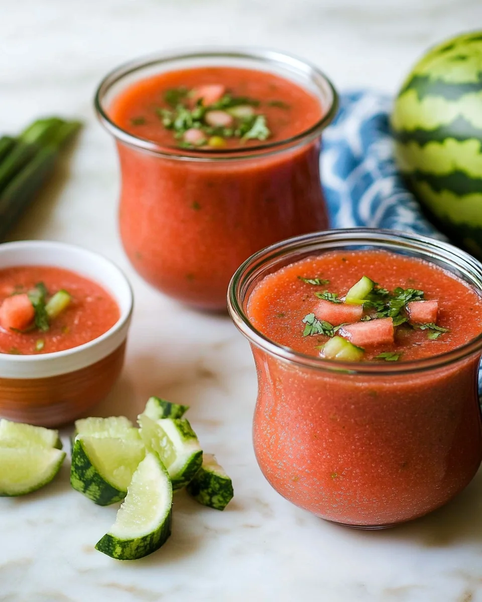 Refreshing Watermelon Gazpacho Recipe - Summer Delight