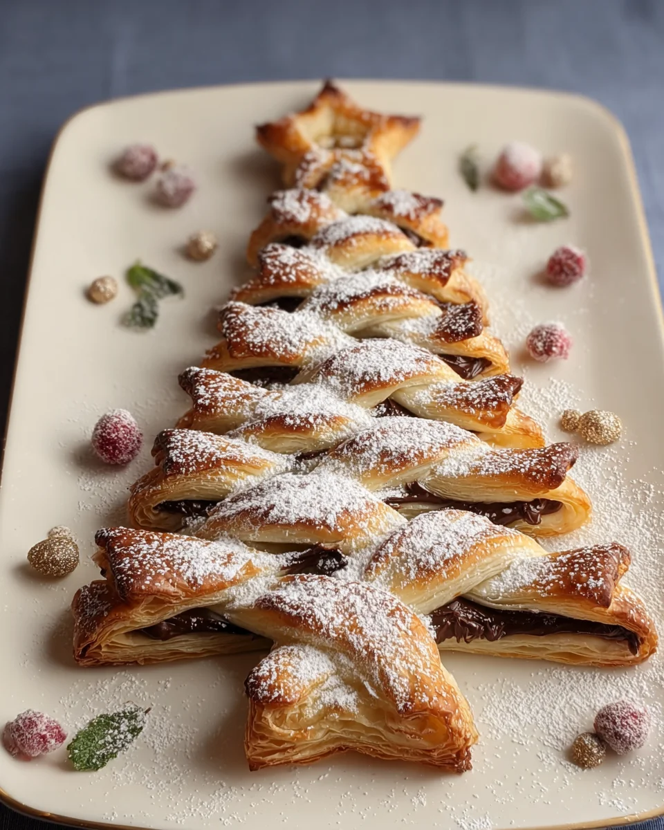 Puff Pastry Nutella Christmas Tree: Irresistible Holiday Delight