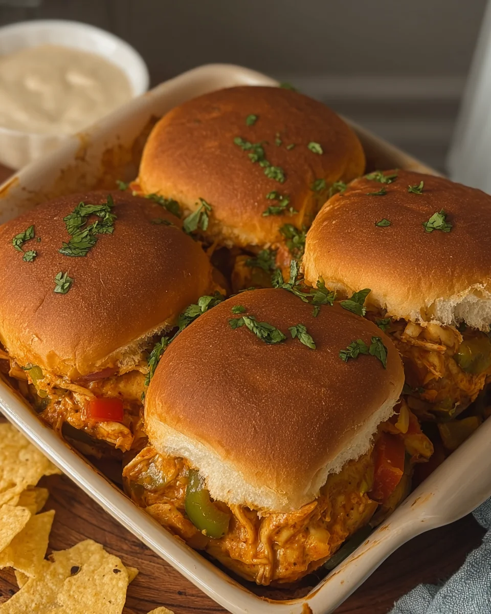 Creamy Chicken Fajita Sliders: Irresistible Comfort Food Recipe